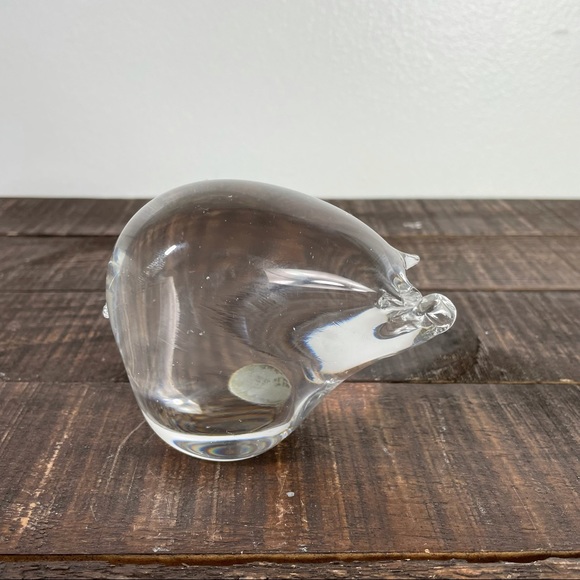 vilca | Accents | Vintage Clear Glass Pig Paperweight | Poshmark